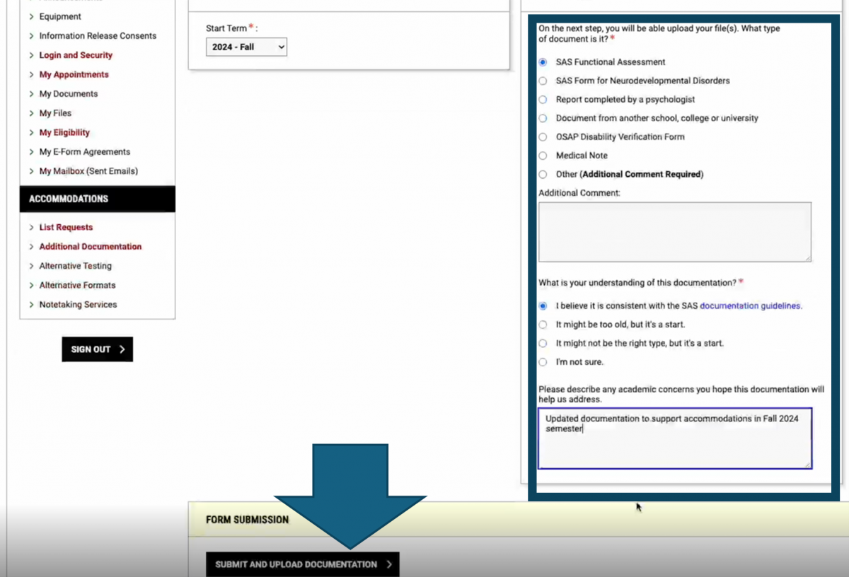 SAS Student Portal | Accessibility Services